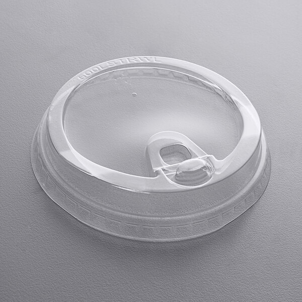Choice 9, 12, 16, 20, and 24 oz. Clear Strawless / Sip Lid - 1000/Case