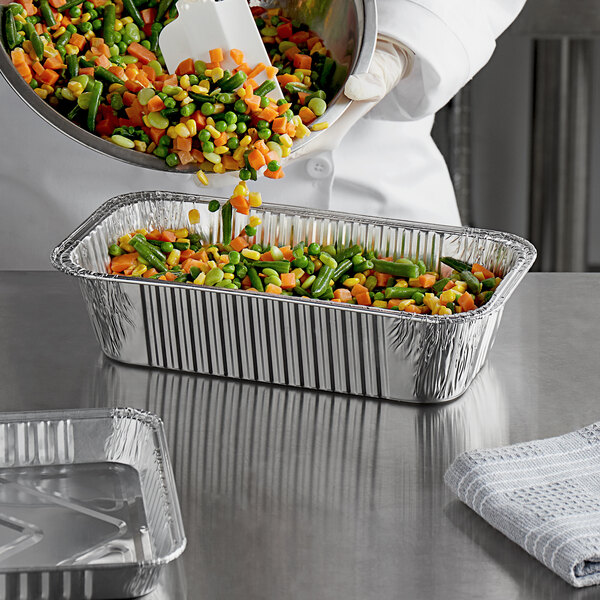 Choice Third Size Foil Steam Pan Deep 3 5/16" Depth - 100/Case