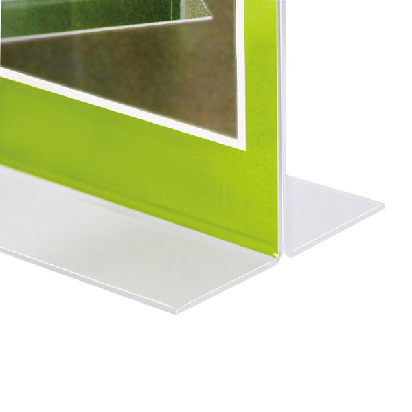 NuDell 38020Z 8 1/2" x 11" Clear Plastic Double-Sided Stand-Up Sign Holder