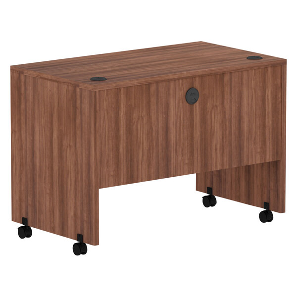 Alera ALEVA204224WA Valencia 41 3/8" x 23 5/8" Walnut Mobile ...