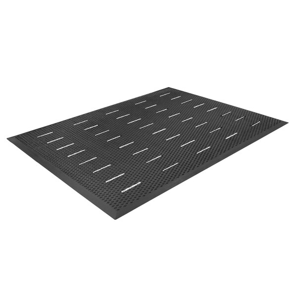 Guardian 34030401 36" x 48" Black Free Flow Comfort Utility Floor Mat