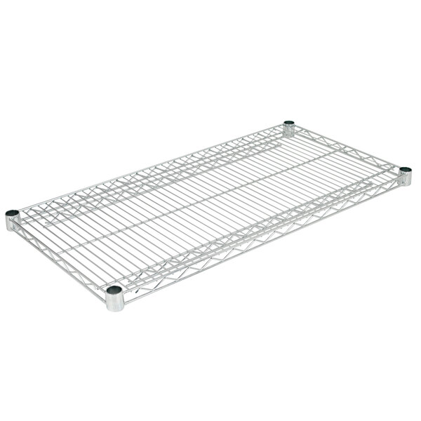 Alera ALESW583618SR 36" x 18" Silver Industrial Wire Shelf - 2/Case