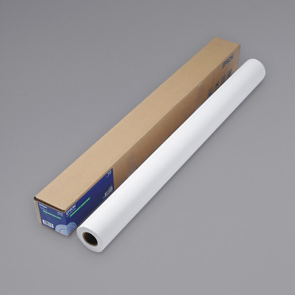 Epson S041387 82' x 44" White 8 Mil Double Weight Matte Paper Roll