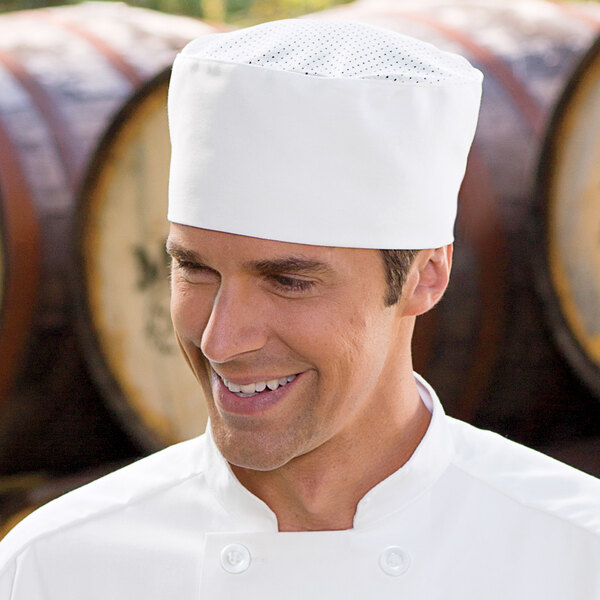 Uncommon Chef White Customizable Kool Mesh Top Chef Skull Cap / Pill ...