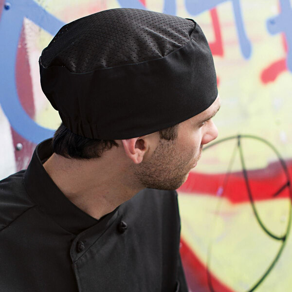 Uncommon Chef Black Customizable Kool Mesh Top Chef Skull Cap / Pill ...