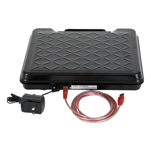 Brecknell GP250 250 lb. Black Portable Electric Utility Bench Scale ...