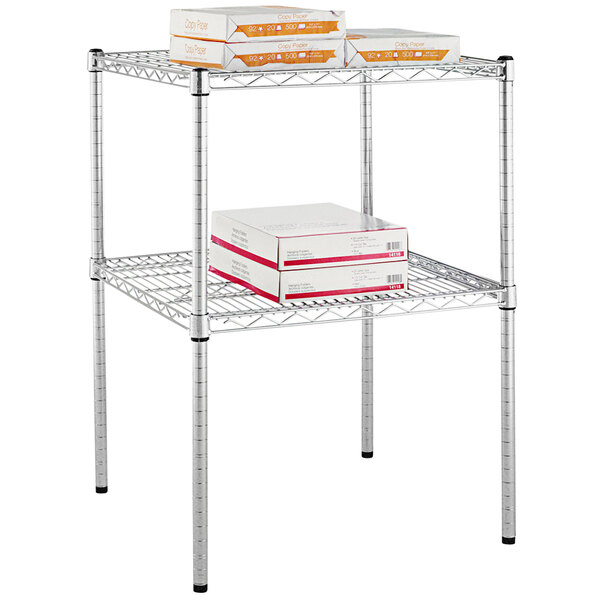 Alera ALESW59PO36SR 36" Silver Stackable Posts for Wire Shelving - 4/Pack