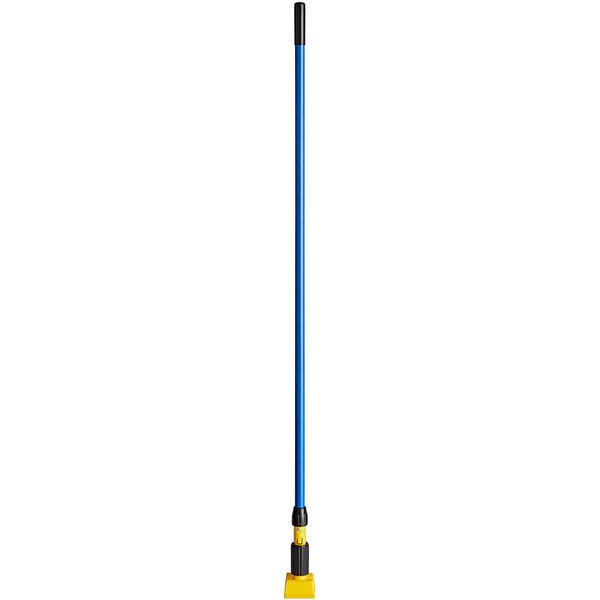 Rubbermaid Gripper FGH24600BL00 60" Blue Fiberglass Wet Mop Handle Jaw ...