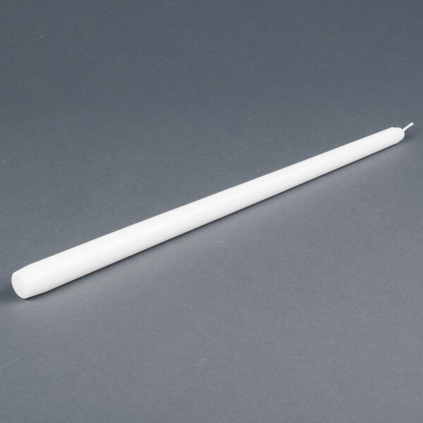 Will & Baumer 15" White Taper Candle - 12/Pack