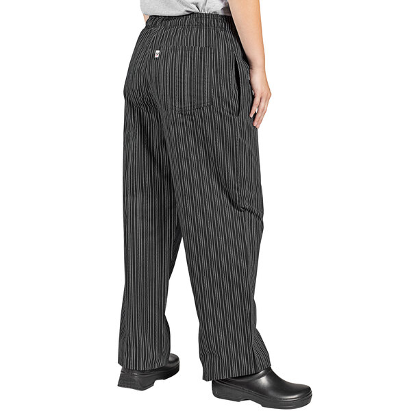 Uncommon Chef 4003 Unisex Black / White Tribal Stripe Customizable Yarn ...