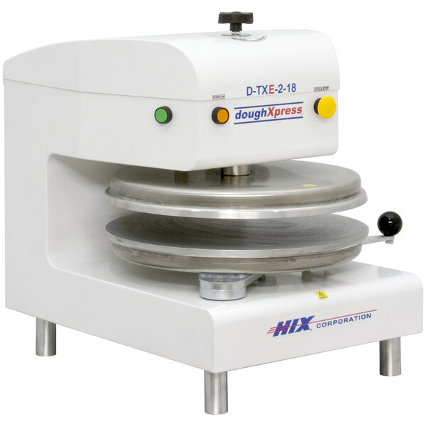 DoughXpress D-TXE-2-18-WH 18" Dual-Heat Electromechanical Automatic ...