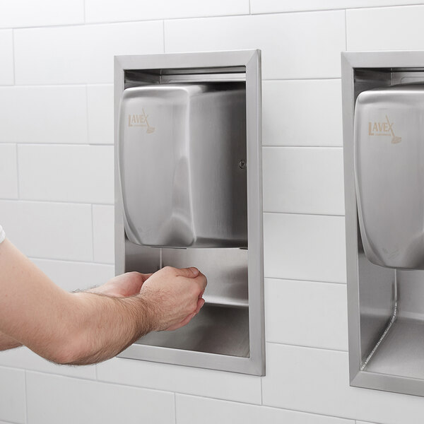 Lavex Stainless Steel Compact High Speed Automatic Hand Dryer with ADA ...