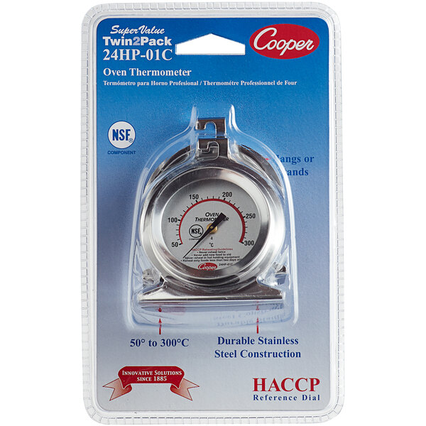 Cooper-Atkins 24HP-01C-2 2" Dial Oven Thermometer - 2/Pack