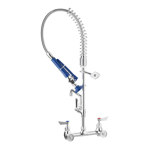 Waterloo 1.15 GPM Low Profile Wall-Mounted Pre-Rinse Faucet with 8 ...