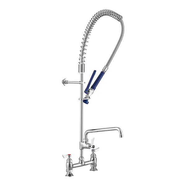 Waterloo 1.15 GPM Deck-Mounted Pre-Rinse Faucet with 8" Centers and 12 ...