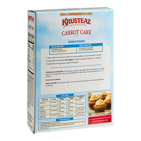 Krusteaz Professional 5 lb. Carrot Cake Mix - 6/Case