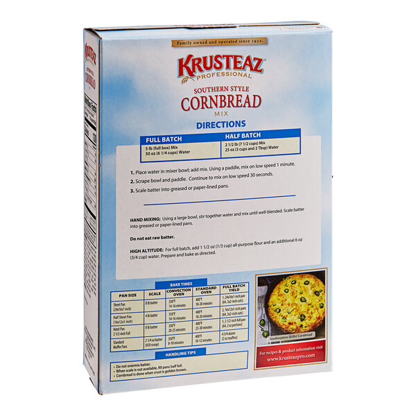Krusteaz Professional 5 lb. Southern-Style Cornbread Mix - 6/Case