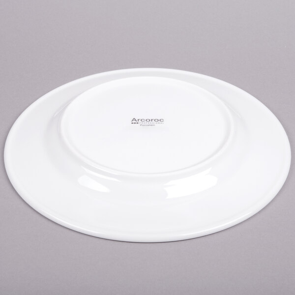 Arcoroc R0802 Candour 10 1/2" White Porcelain Banquet Plate by Arc ...