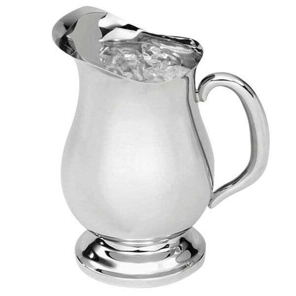Vollrath 46599 61 oz. Mirror Finish Stainless Steel Water Pitcher with ...