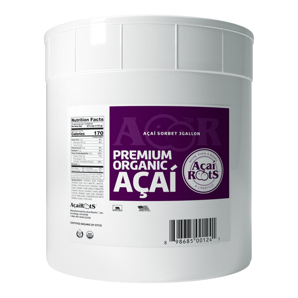 Acai Roots Organic Acai Sorbet (3 Gallons)
