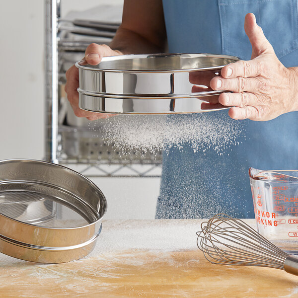 Matfer Flour Sieve Set (Stainless Steel, 3-Pieces)