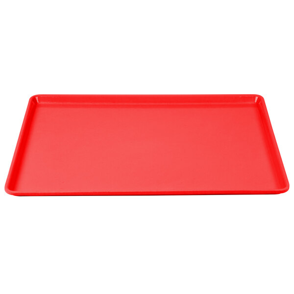 Cambro 1418D521 14" x 18" Cambro Red Dietary Tray - 12/Case