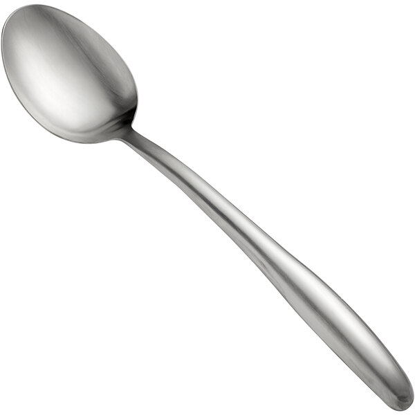 Tablecraft 5333 Dalton 13 3/4" 18/8 Stainless Steel Solid Serving Spoon