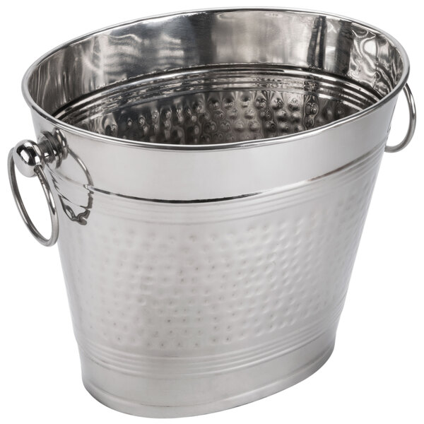 American Metalcraft O2BWB 7 Qt. Stainless Steel 2 Bottle Wine Bucket