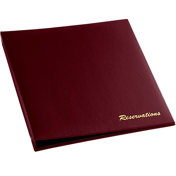 H. Risch RESBOOK-WINE Wine Faux Leather Reservation Book
