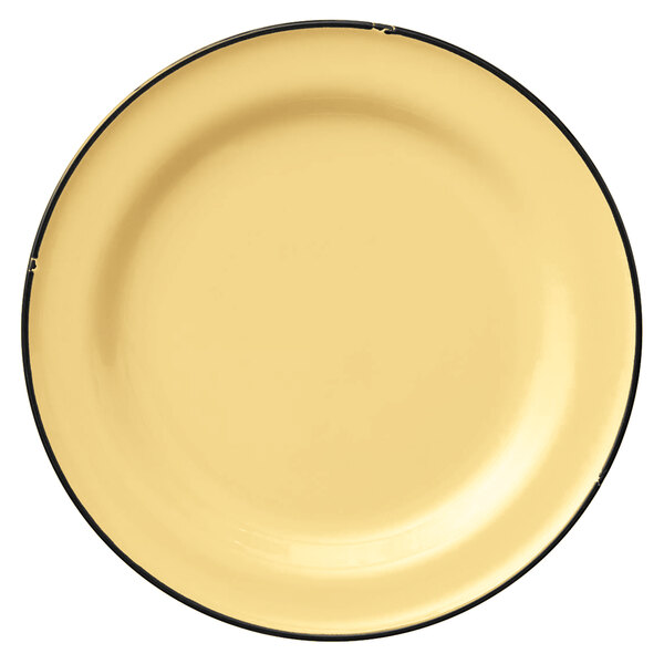Luzerne Tin Tin by 1880 Hospitality L2103006119 6 3/4" Yellow Porcelain ...
