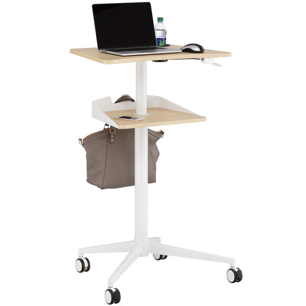 Adjustable Stand-Up Mobile Workstation - 30 3/4" x 22 7/8"