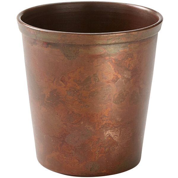 American Metalcraft AC4 4 oz. Satin Antique Copper Mini Cup