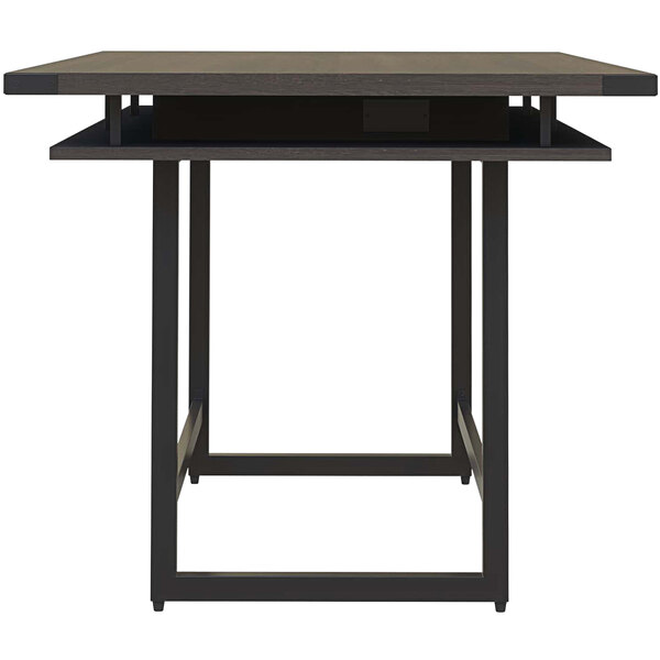 Safco MRCH8STO Mirella 8' Southern Tobacco Two-Tier Rectangular ...