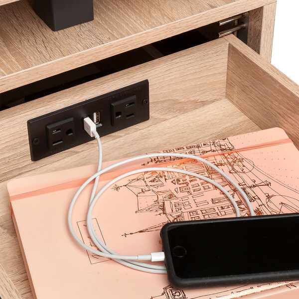 Safco MRPM3BLK Black 2-Outlet Daisy Chain Power Module with 2 USB Ports ...