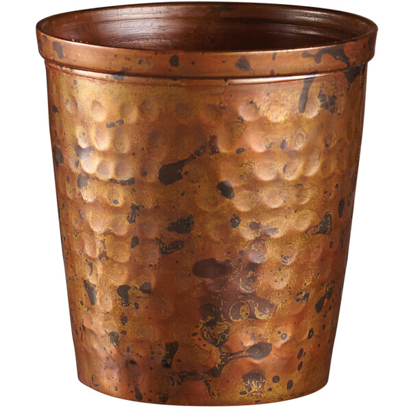 American Metalcraft ACH4 4 oz. Hammered Antique Copper Mini Cup