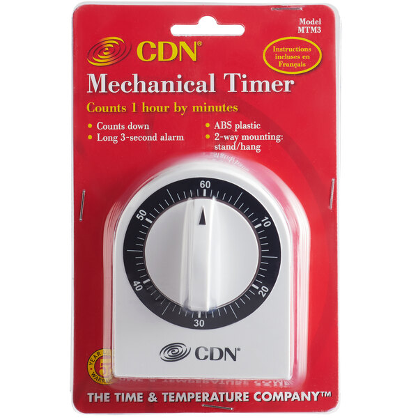 CDN MTM3 Mechanical 60 Minute Kitchen Timer