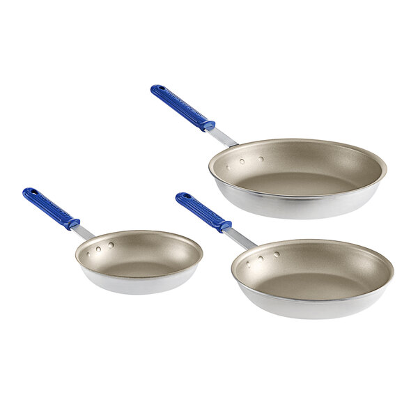 Vollrath Wear-Ever 3-Piece Aluminum Non-Stick Fry Pan Set with ...