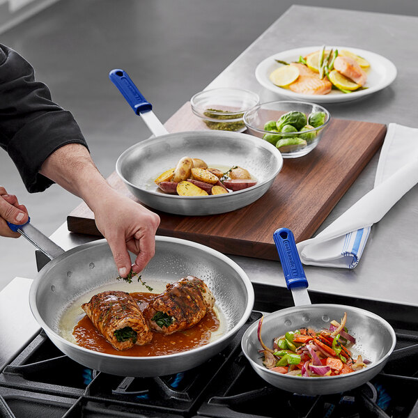 Vollrath Wear-Ever 3-Piece Aluminum Fry Pan Set with Rivetless Interior ...