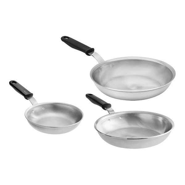 Vollrath Wear-Ever 3-Piece Aluminum Fry Pan Set with Rivetless Interior ...