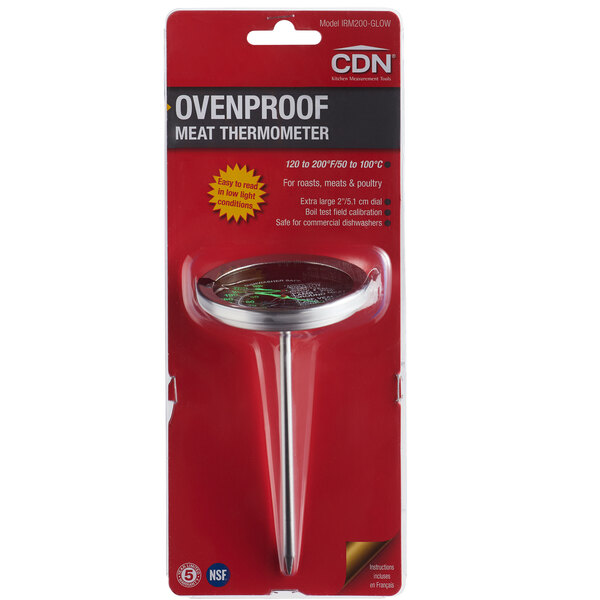 CDN IRM200-GLOW ProAccurate 4 3/4" Probe Dial Meat Thermometer