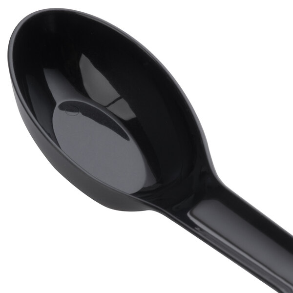 Fineline Tiny Temptations 6502-BK 5" Tiny Tensils Black Plastic Spoon ...