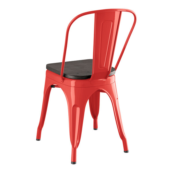 Lancaster Table & Seating Alloy Series Ruby Red Indoor Cafe Chair with ...