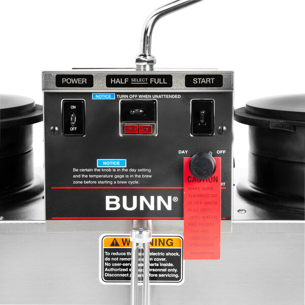 Bunn 20500.0000 U3 Twin 3 Gallon Coffee Machine Urn - 120/208V