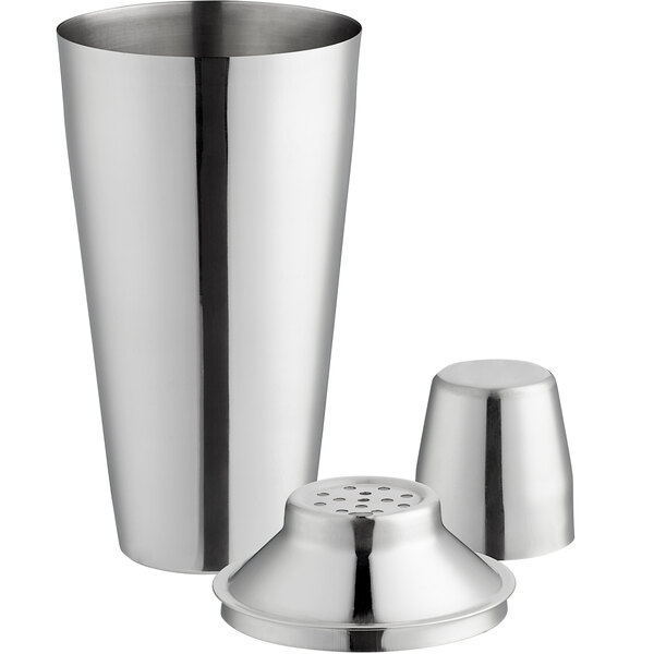 American Metalcraft CSJ174 28 oz. Stainless Steel 3-Piece Cocktail Shaker