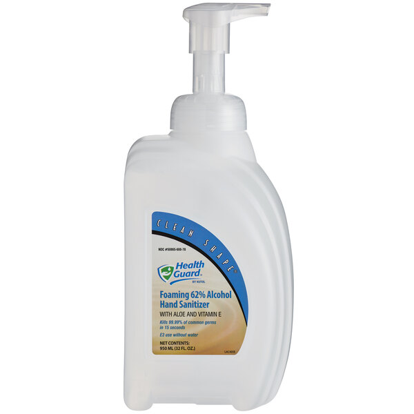 Kutol 68878 Health Guard Foaming Instant Hand Sanitizer (62% Alcohol ...