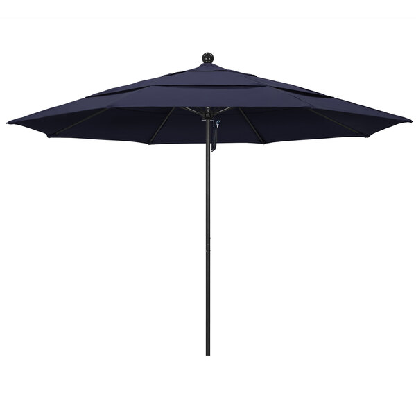California Umbrella ALTO 118 SUNBRELLA 1A Venture 11' Round Pulley Lift ...