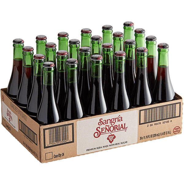 Sangria Senorial Non-Alcoholic Sangria Soda - 24/Case