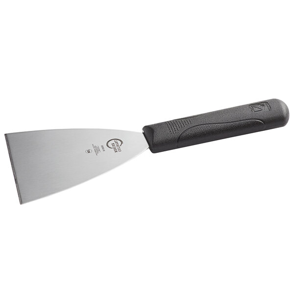 Mercer Culinary Stainless Steel Grill Scraper w/ Black Handle - 9 1/4 ...