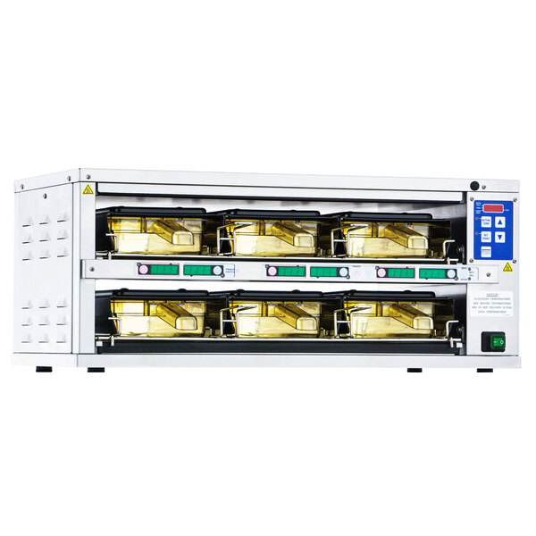 Prince Castle DHB2PT-27B Dual-Sided 2 Shelf / 6 Pan Dedicated Holding ...