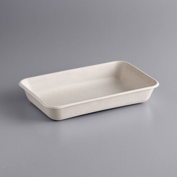 Eco-Products EP-NSCRC107 WorldView 10" x 7" Natural Sugarcane Rectangle ...